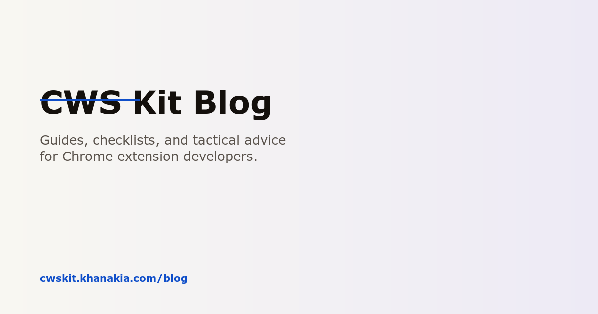 The Complete Guide to Manifest V3 in 2026 — CWS Kit Blog